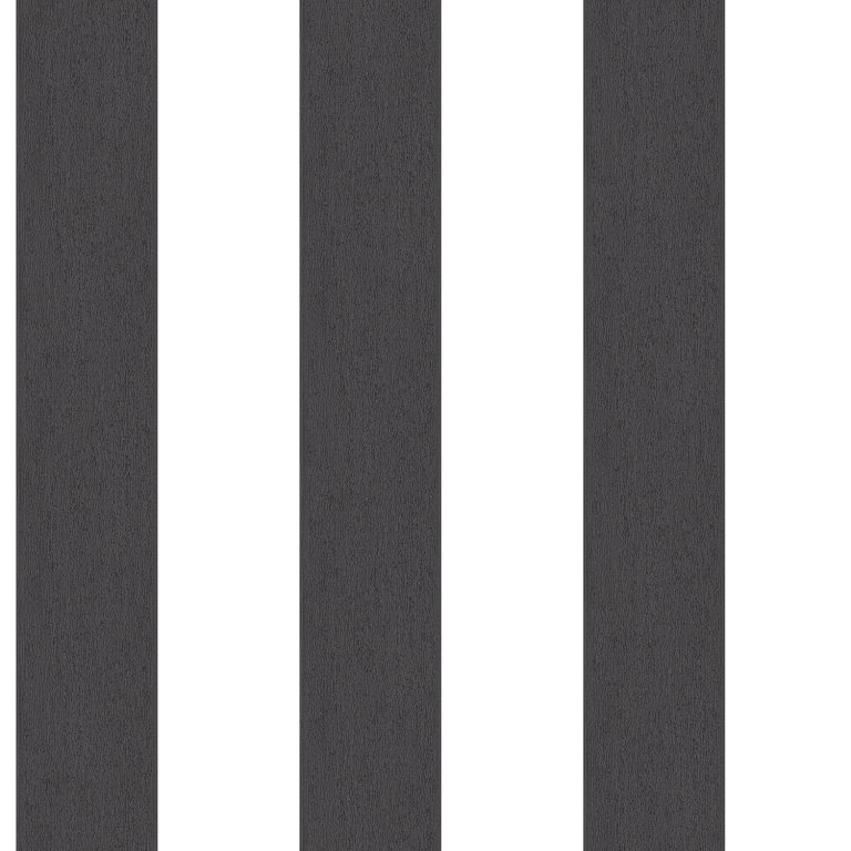 Tapet - Striber der er fadet ud i farven - sort